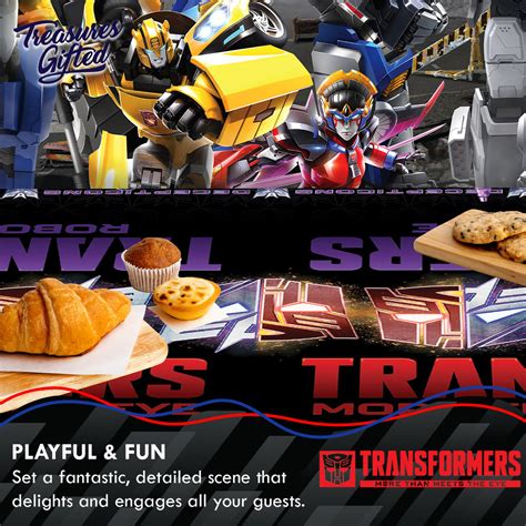Transformers Backdrop Transformers Party Supplies Treasures Ted