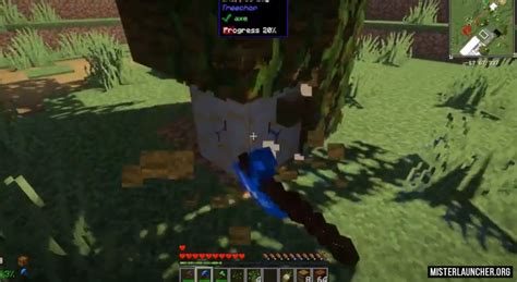 Мод HT s TreeChop для Майнкрафт 1 21 1 1 21 1 20 1 1 20 1 19 4