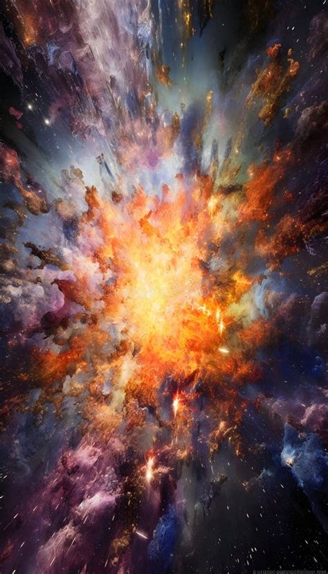 Supernova Stellar Explosion Stock Illustration Illustration Of Moon