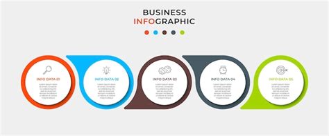 인포 그래픽 템플릿 타임 라인 년 관점 프리미엄 벡터