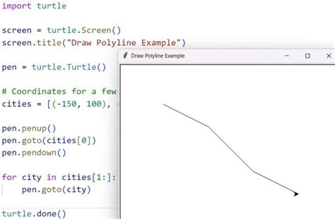 How To Draw A Line Using Python Turtle