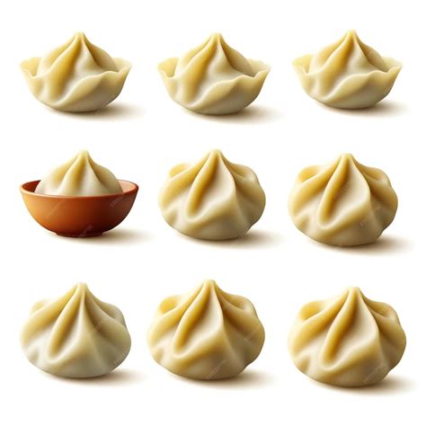 Se Muestran Muchos Panes Pequeños Sin Salsa Vector Premium