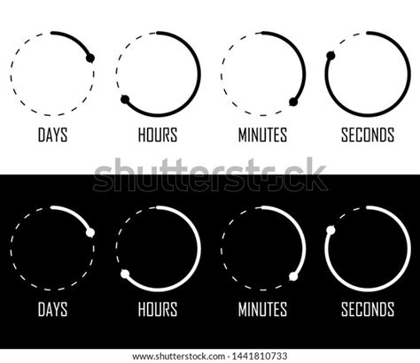 Circle Countdown Clock Counter Timer On Stock Illustration Shutterstock