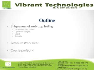 Selenium Testing Handle Elements In WebDriver PPT