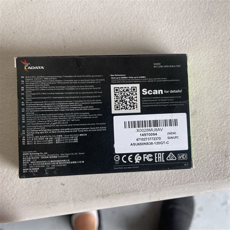 ADATA+SU650NS38+120GB+M.2+2280+Sata+3D+Nand+SSD+ASU650NS38-120GT-C for ...