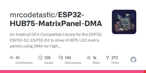 Esp32 Hub75 Matrixpanel Dmalibraryjson At Master · Mrcodetasticesp32