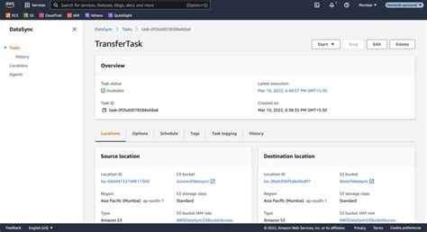 Copy Files Between Buckets In S3 Using Aws Datasync Developersio