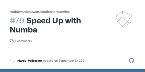 speed up with numba · issue 79 · robbievanleeuwen section properties