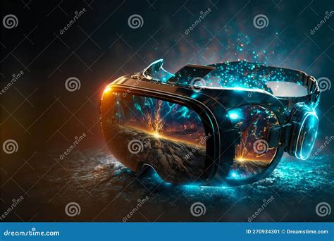 Artificial Intelligence Virtual Reality Glasses Generative Ai Stock Illustration Illustration