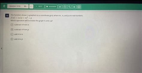 Solved The Function Shown Is Graphed On A Coordinate Grid Chegg