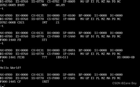 【实验报告】 微处理器原理与应用 cpuhomework1 1 【masm for windows dosbox 虚拟dos环境 调试