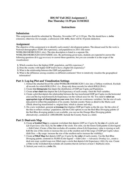 Ids 567 Fall 2022 Assignment 2 Ids 567 Fall 2022 Assignment 2 Due