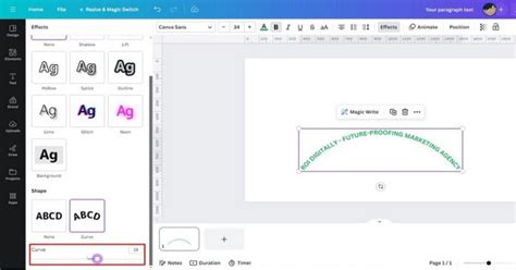 how to curve text in canva 5 basics steps