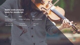 Javascript Static Code Analysis PPT