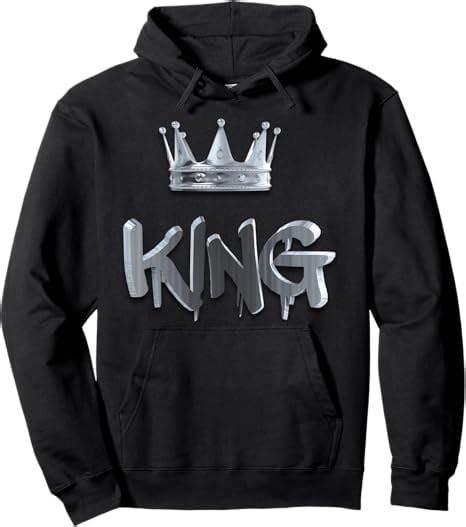 King And Crown Pullover Hoodie Mens