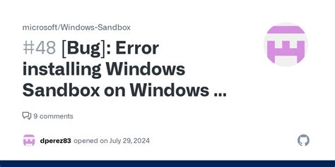 Bug Error Installing Windows Sandbox On Windows X E ACCESSDENIED Issue