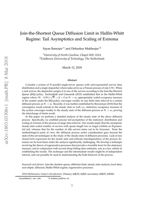 pdf join the shortest queue diffusion limit in halfin whitt regime