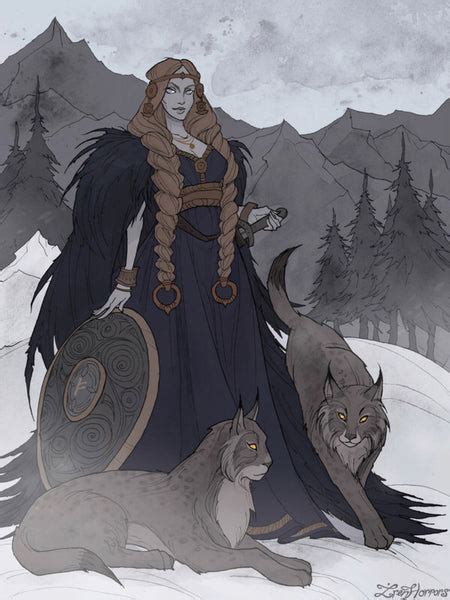 The Cats That Pull Freyjas Chariot Bygul And Trjegul Thewarriorlodge