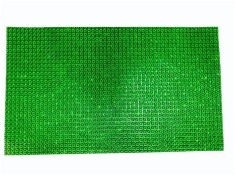 Pvc Plain Rectangular Green Turf Door Mat For Bathroom At Rs 60piece