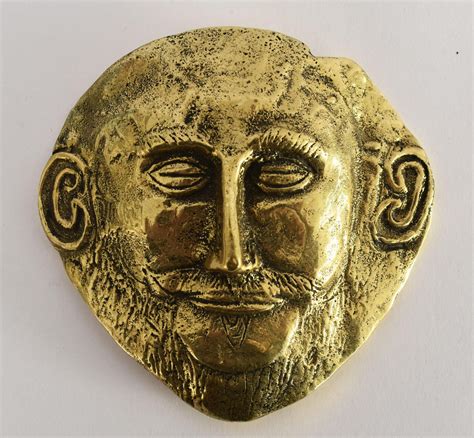 Mask Of Agamemnon King Of Mycenae Commander Of Greeks In Trojan Wa