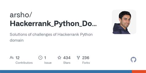 Hackerrank Python Domain Solutions BuiltIns Input Py At Master Arsho Hackerrank Python Domain