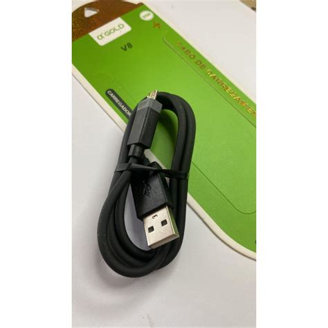 Cabo Usb Para Carregador Turbo V Shopee Brasil