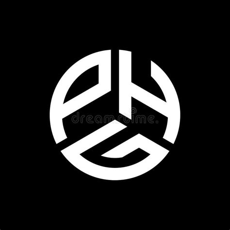 Phg Letter Logo Design On Black Background Phg Creative Initials Letter Logo Concept Stock