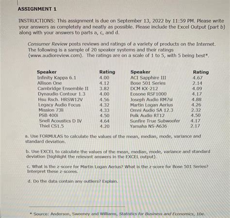 Solved Assignment 1 Instructions This Assignment Is Due On