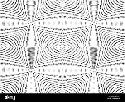 Black And White Abstract Modern Concentric Circles Texture Abstract Spirally Stripes Background