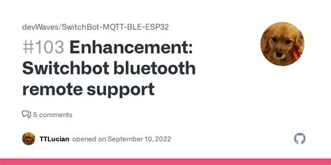 Enhancement Switchbot Bluetooth Remote Support Issue 103 DevWaves SwitchBot MQTT BLE ESP32