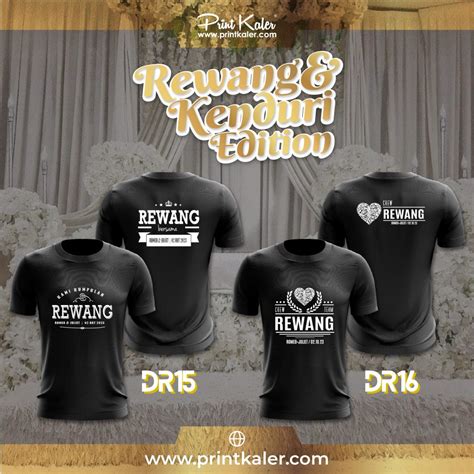 Poster Design Rewang 15 16 Print Kaler Shah Alam Bangi Kedah