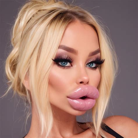 A Woman With A Pink Sticking Out Of Her Mouth Seaart Ai