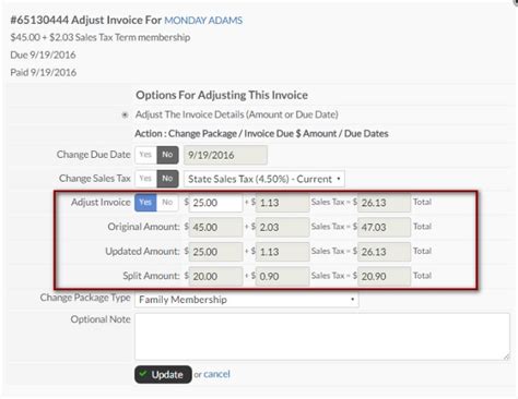 How To Split An Invoice ClubReady Support