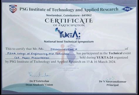 Devadharshini Padmanaban On Linkedin Cse Yukta2k24 Teamwork