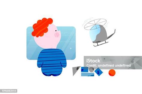 Anak Lucu Adalah Coding Helikopter Anakanak Coding Dan Konsep Desain