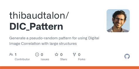 GitHub Thibaudtalon DIC Pattern Generate A Pseudo Random Pattern For Using Digital Image