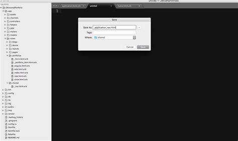 building a navigation partial for the master application layout with