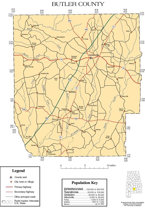 Map Of Butler County