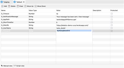 Global Variables And Execution Profile Katalon Docs