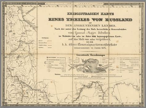 Title Page To Kriegsstrassen Karte Eines Theiles Von Russland Und Der