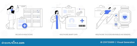 Electronic Health Records Abstract Concept Vector Illustrations Stock Vector Illustration Of