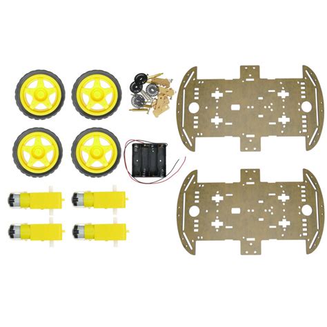 Zestaw Robot Platforma Robota Dla Arduino 4wd Czerwony Zta31803