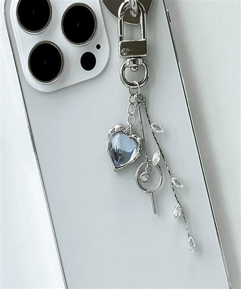 🚀당일출고🚀 오로라하트 큐빅체인 키링 핸드메이드 에어팟 버즈 가방 열쇠고리 키홀더 에이블리