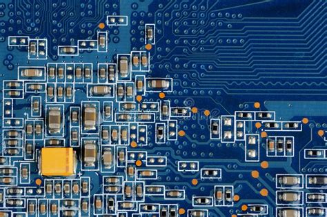 Electronic Circuit Macro Stock Image Image Of Computer 266676765