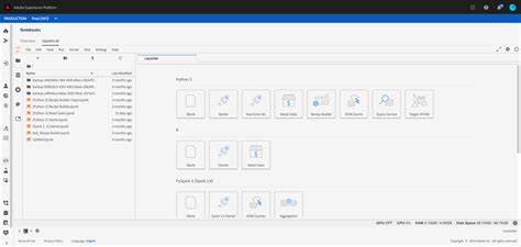 jupyter notebook의 쿼리 서비스 adobe experience platform