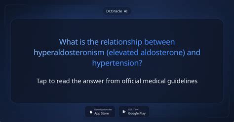 What Is The Relationship Between Hyperaldosteronism Elevated