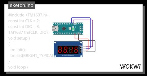 4display Tm1637 Wokwi Esp32 Stm32 Arduino Simulator