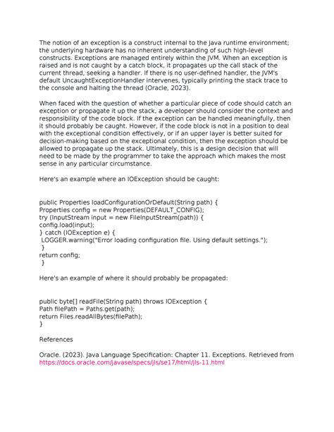 unit 1 discussion forum cs1103 the notion of an exception is a