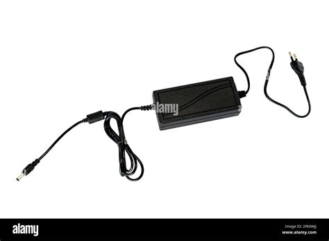 Power AC DC Adapter Isolated On White Background Stock Photo Alamy