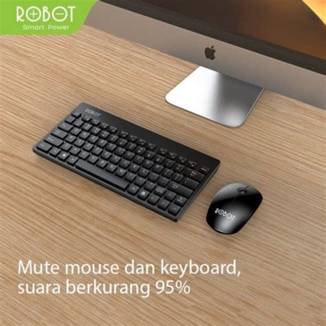 Mouse Keyboard Wireless Robot Km3000 Portable Mini Wireless Keyboard And Mouse Combo Bluetooth Set